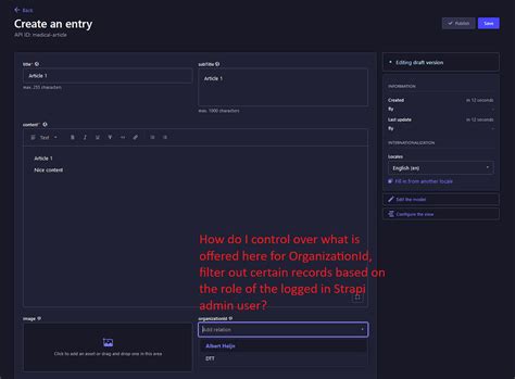 Admin Panel Content Manager Filter Related Records Offered For Type Relation Based On User Role