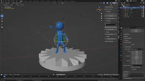 3d Simple Rigged Stickman Superhive Formerly Blender Market