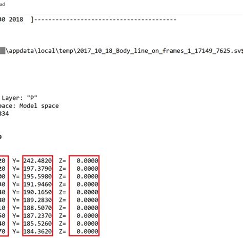 Results Of The LIST Command Stored In The Log File Download Scientific Diagram