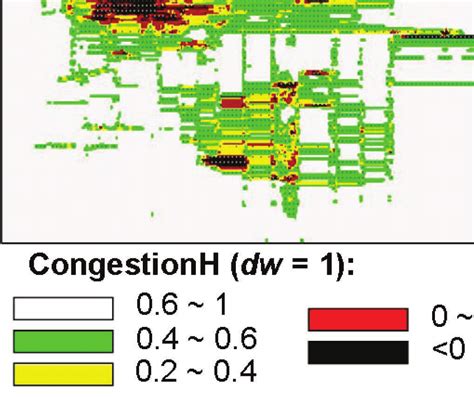 the congestion estimation maps of the horizontal direction superblue18