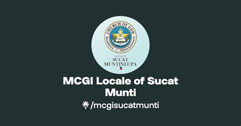MCGI Sucat Munti | Facebook | Linktree