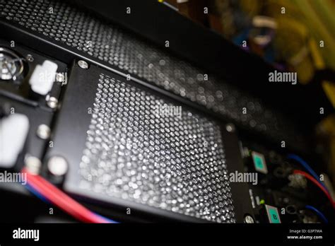 Close Up Of Rack Mounted Server Stock Photo Alamy