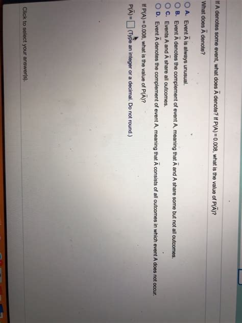 solved if a denotes some event what does a denote if p a