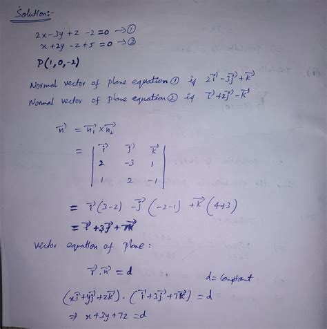 Solved Using Cross Product Find The Scalar Equation Of The Plane Course Hero