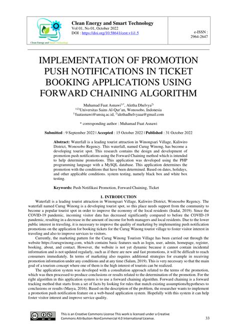 Pdf Implementation Of Promotion Push Notifications In Ticket Booking