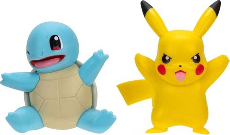 Jazwares Pokemon Squirtle Pikachu 2 Pack 2 Inch Battle Figure • Price