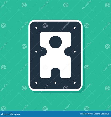 Blue Hard Disk Drive HDD Icon Isolated On Green Background Vector Stock Vector Illustration