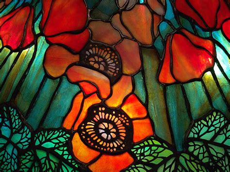 20″ Poppy Tiffany Lamps