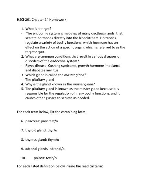 Ch 14 Homework 2 Chapter 14 Hw Hsci 201 Chapter 14 Homework 1