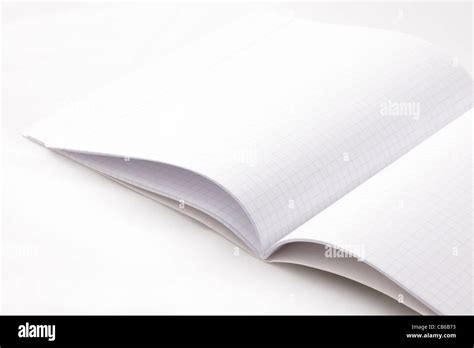 Babe Notebook With Grid Paper Nobody On A White Background Stock Photo Alamy