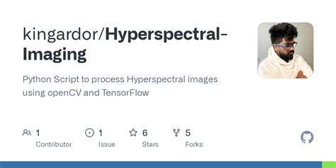 Github Kingardorhyperspectral Imaging Python Script To Process Hyperspectral Images Using