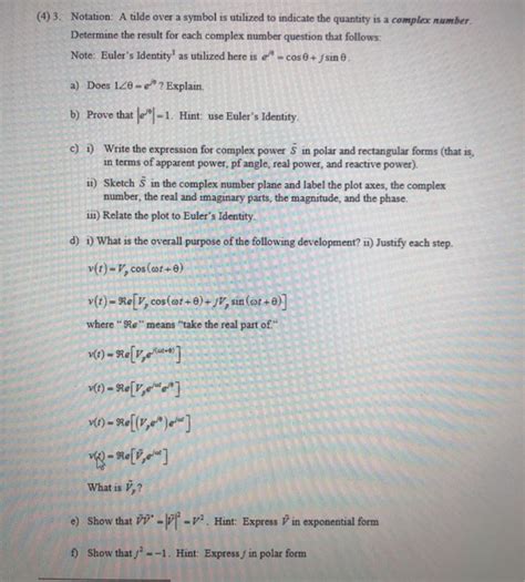 Solved 4 3 Notation A Tilde Over A Symbol Is Utilized To