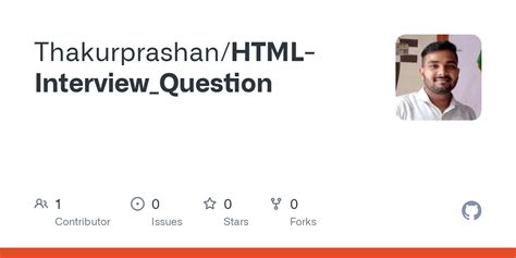 Html Interviewquestioninterview Questionhtml At Main · Thakurprashanhtml Interviewquestion