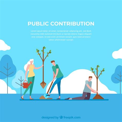 Concepto De Contribuciones Públicas Vector Gratis