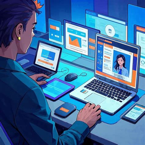 Training Webinar E Learning Skills Business Internet Technology Concept