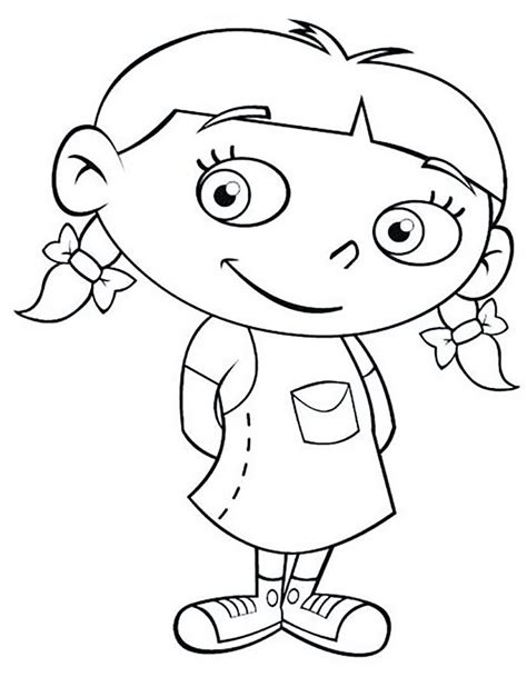 Розмальовка дівчинка