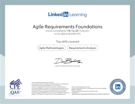 Trần Nguyễn Tùng Lâm On Linkedin Certificate Of Completion