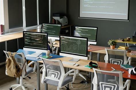 Computer Science Classroom Design Stock Image Image Of Equipment Education 322452289