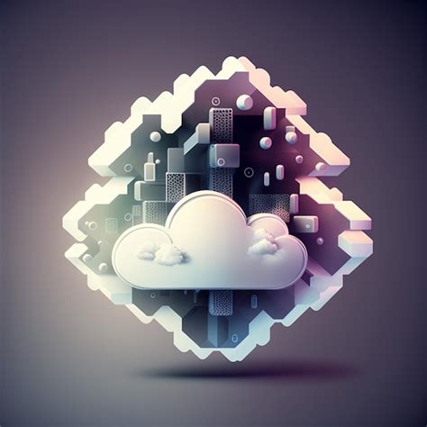 Premium Ai Image Realistic Cloud Computing Technology Illustration