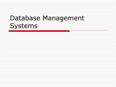 Ppt Database Management Systems Powerpoint Presentation Free Download Id4035511