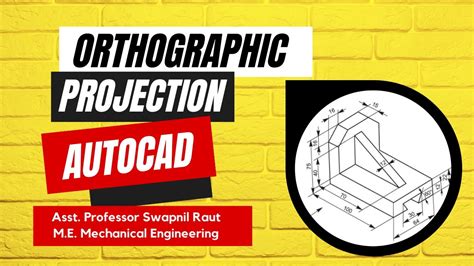 orthographic projections without section using autocad software youtube