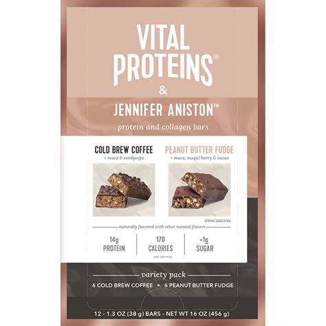 Vital Proteins And Jennifer Aniston Protein And Collagen Bars Variety