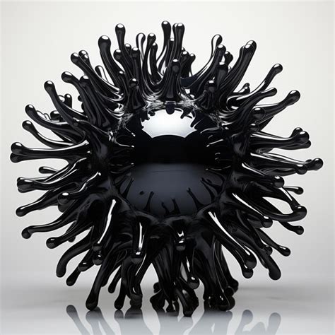 premium ai image there is a black object with many black objects in