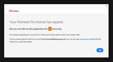 License Expired Error Adobe Product Community 12067992