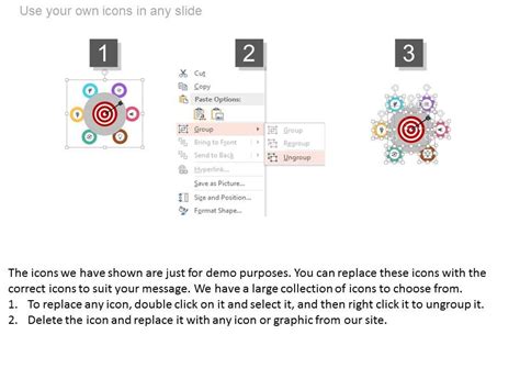Circular Diagram For Target Planning Powerpoint Slides