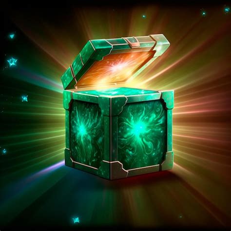 Premium Photo A Beautiful And Bright Fantasystyle Loot Box Box With