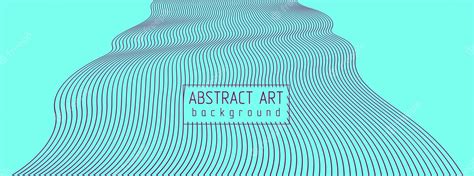 Premium Vector Abstract Artistic Vector Linear Background Wavy Lines Rhythmic Waves Flowing