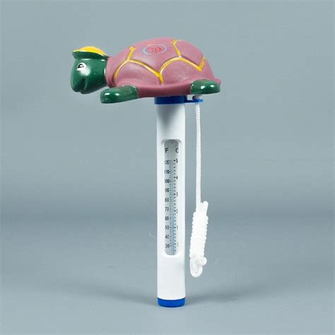 Floating Thermometer Turtle Figure With Nylon Cord