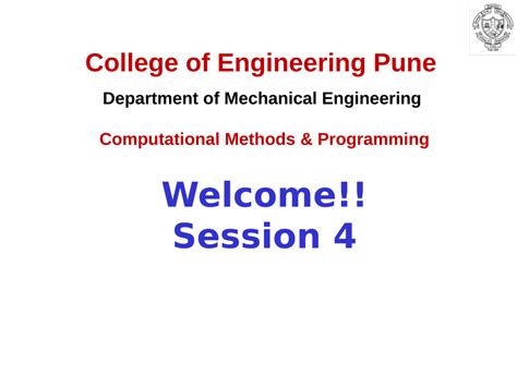 Pdf Computational Methods And Programming Session 4 Bracketing
