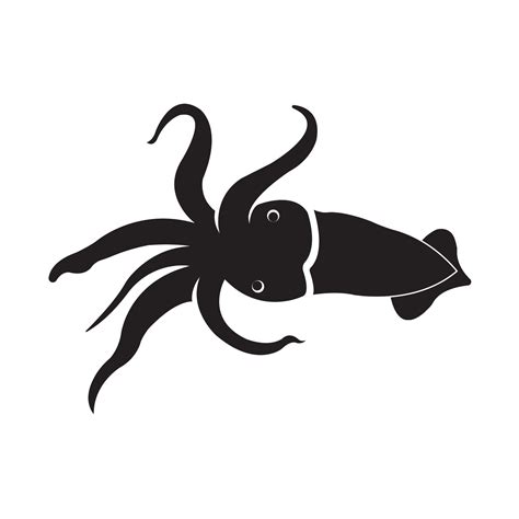 Squid Icon Illustration Design Template Vector Art At Vecteezy