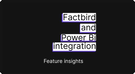 Factbird Offers Several Power Bi Solutions