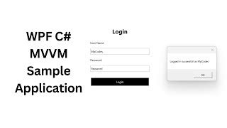 Login Using Mvvm In Wpf Wpf Mp Mp Download Tubidy Skin