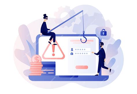 Premium Vector Internet Hacker Attack And Personal Data Security Concept Tiny Anonymous Hacker