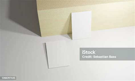 명함 모형은 격리된 3d 렌더링입니다 3d 일러스트레이션 0명에 대한 스톡 사진 및 기타 이미지 0명 공란 공예 Istock