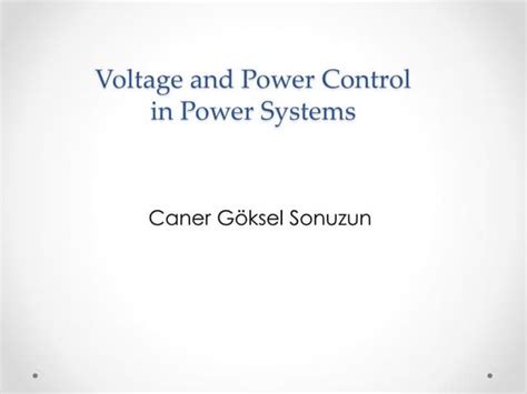 Power Flow And Optimal Power Flow Ppt