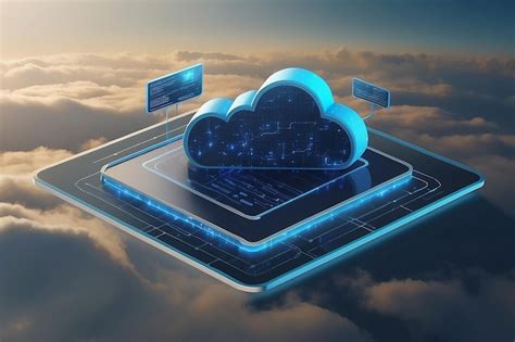 premium photo securing cloud infrastructure ensuring data protection
