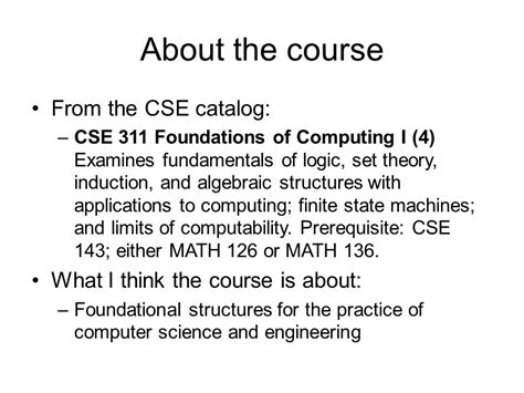 CSE Foundations Of Computing I Autumn Lecture Propositional Logic Ppt Download