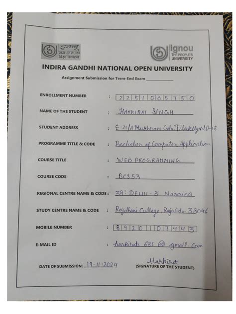 Bca Bcs 53 Web Programming Pdf