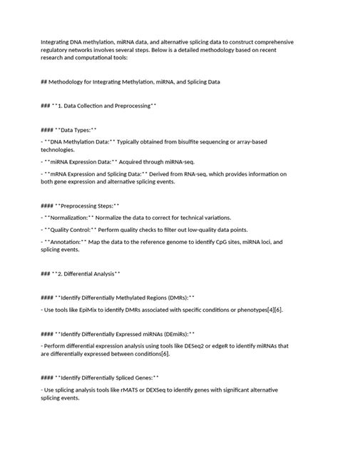 Integrating Dna Methylation Pdf Gene Expression Dna Methylation