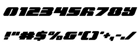 Capricus Skewed Font