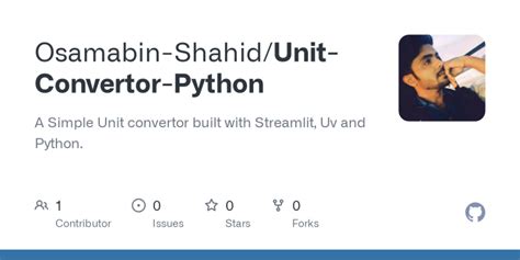 Github Osamabin Shahidunit Convertor Python A Simple Unit Convertor