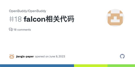 falcon相关代码 Issue OpenBuddy OpenBuddy GitHub