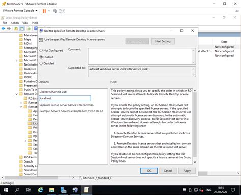 Как настроить rdp на windows server 2019