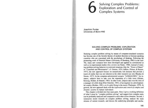 pdf solving complex problems exploration and control of complex problems