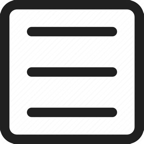 Design Line Menu Web Icon Download On Iconfinder