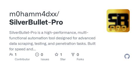 GitHub M0hamm4dxx SilverBullet Pro SilverBullet Pro Is A High Performance Multi Functional
